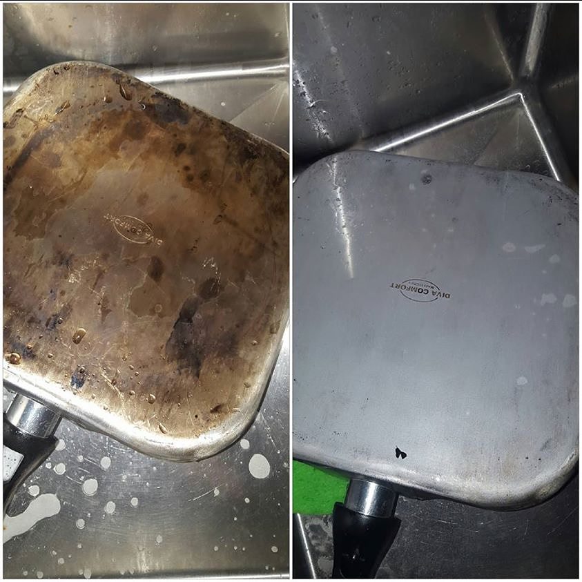 How to Clean a Burnt Pan - Bar Keepers Friend Makes It Easy