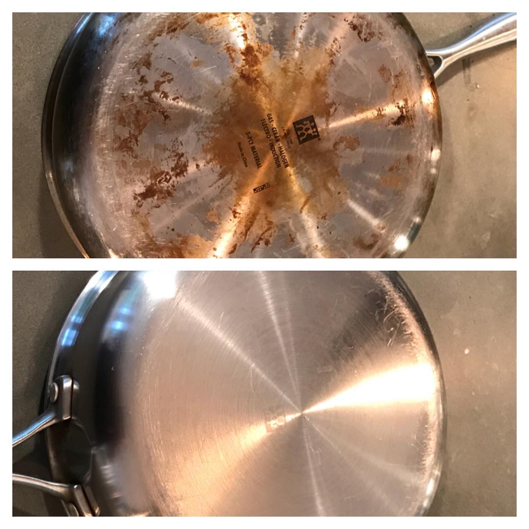 How to Clean a Burnt Pan - Bar Keepers Friend Makes It Easy